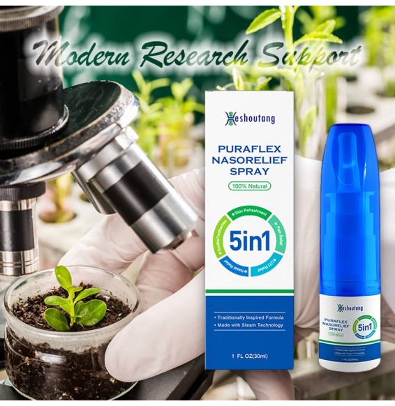 PuraFlex NasoRelief Spray|Market Proven Herbal Nasal & Pain Relief