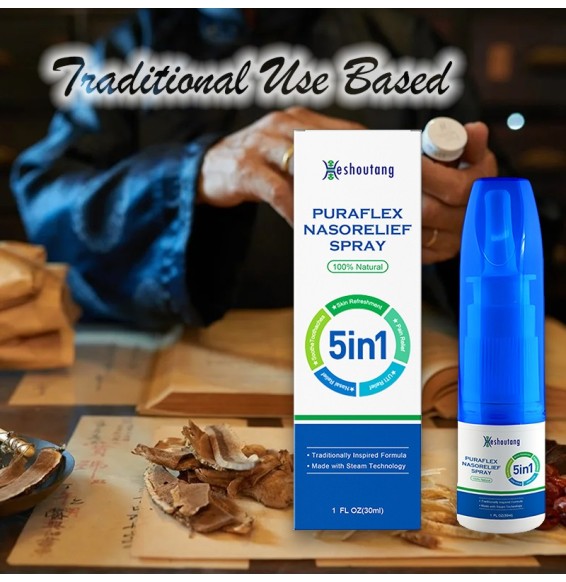 PuraFlex NasoRelief Spray|Market Proven Herbal Nasal & Pain Relief